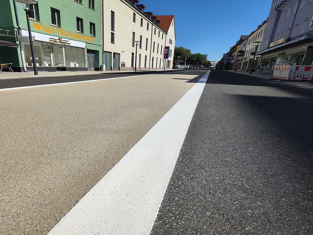 Busspur in der Hanauer Innenstadt: Possehl Spezialbau GmbH & CO. KG